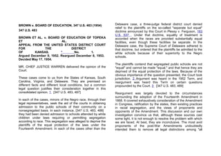 Brown vs board of education | DOC