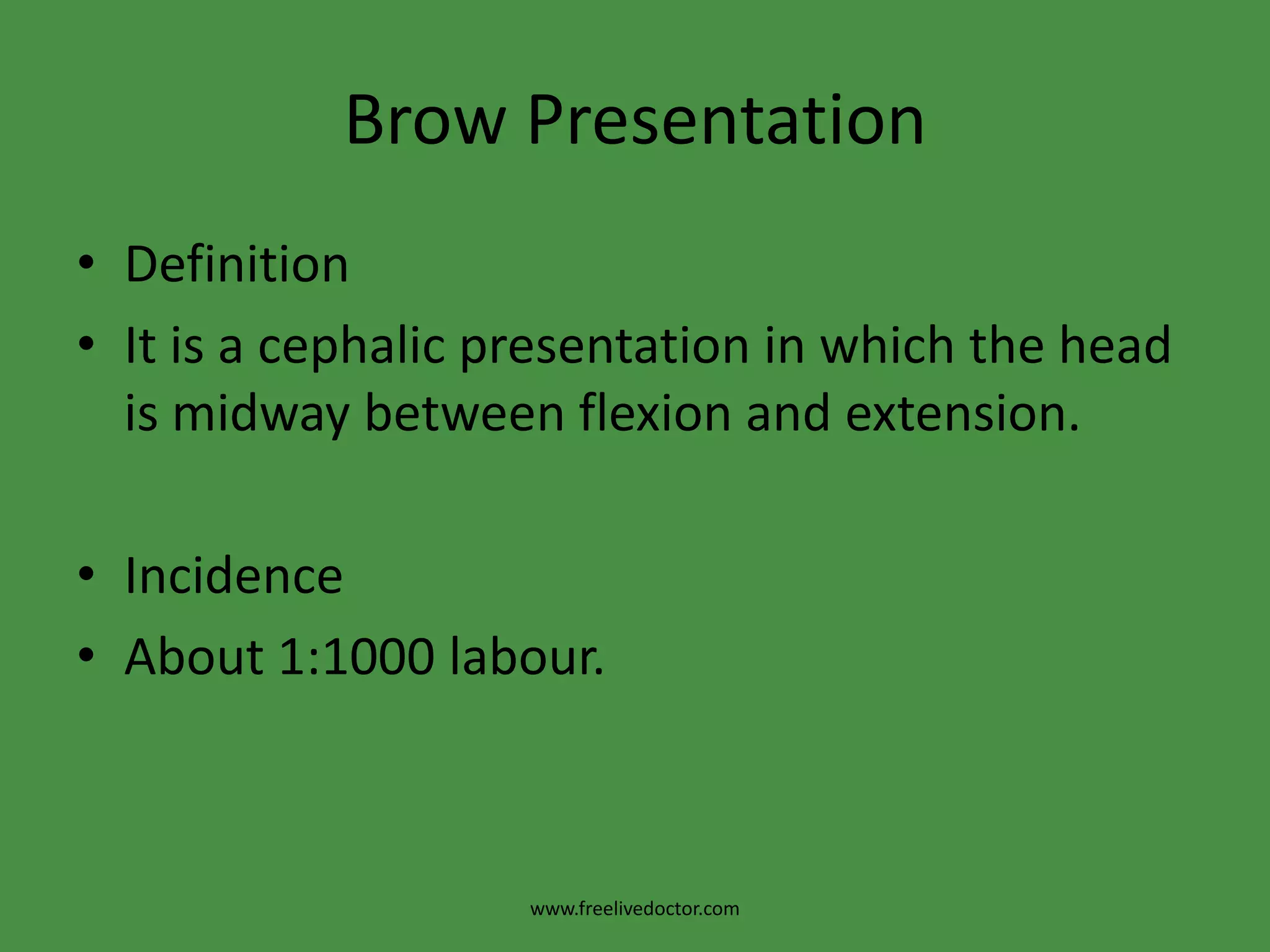 Brow presentation | PPTX