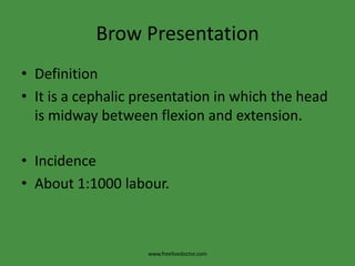 Brow presentation | PPTX