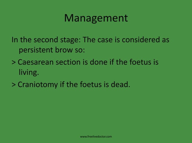 Brow presentation | PPTX | Pregnancy | Reproductive Health