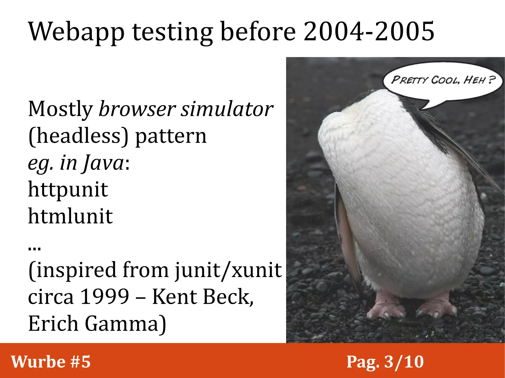Browser Controller Testing For Webapps In Windows Environment Ppt