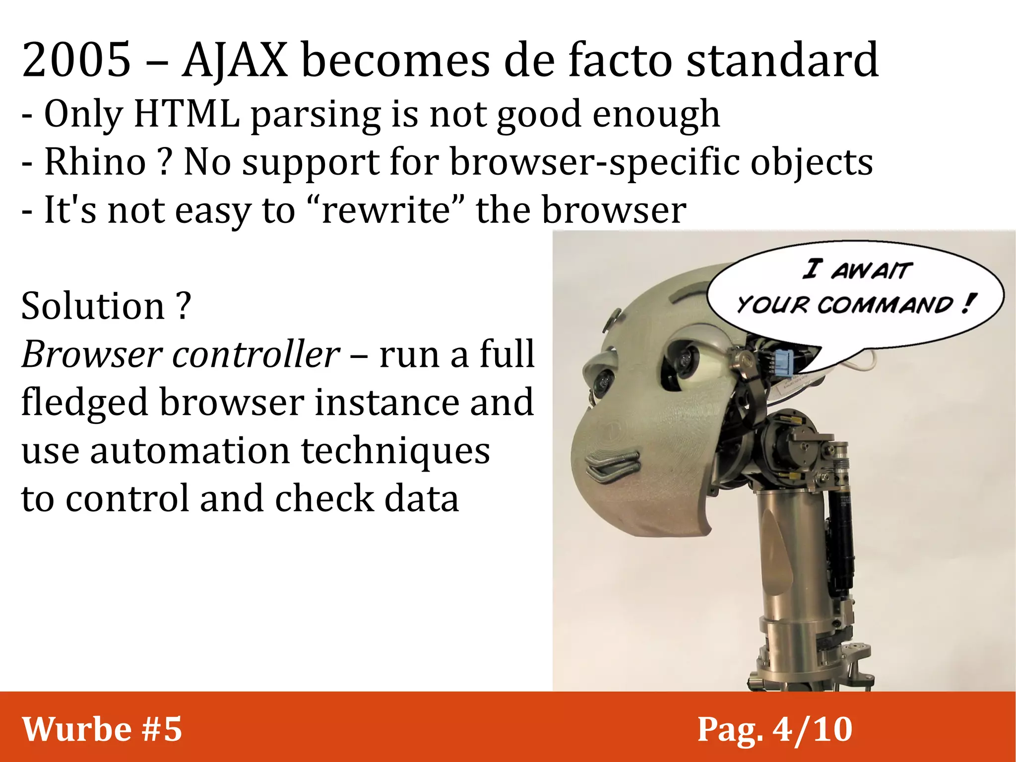 Browser Controller Testing For Webapps In Windows Environment Ppt