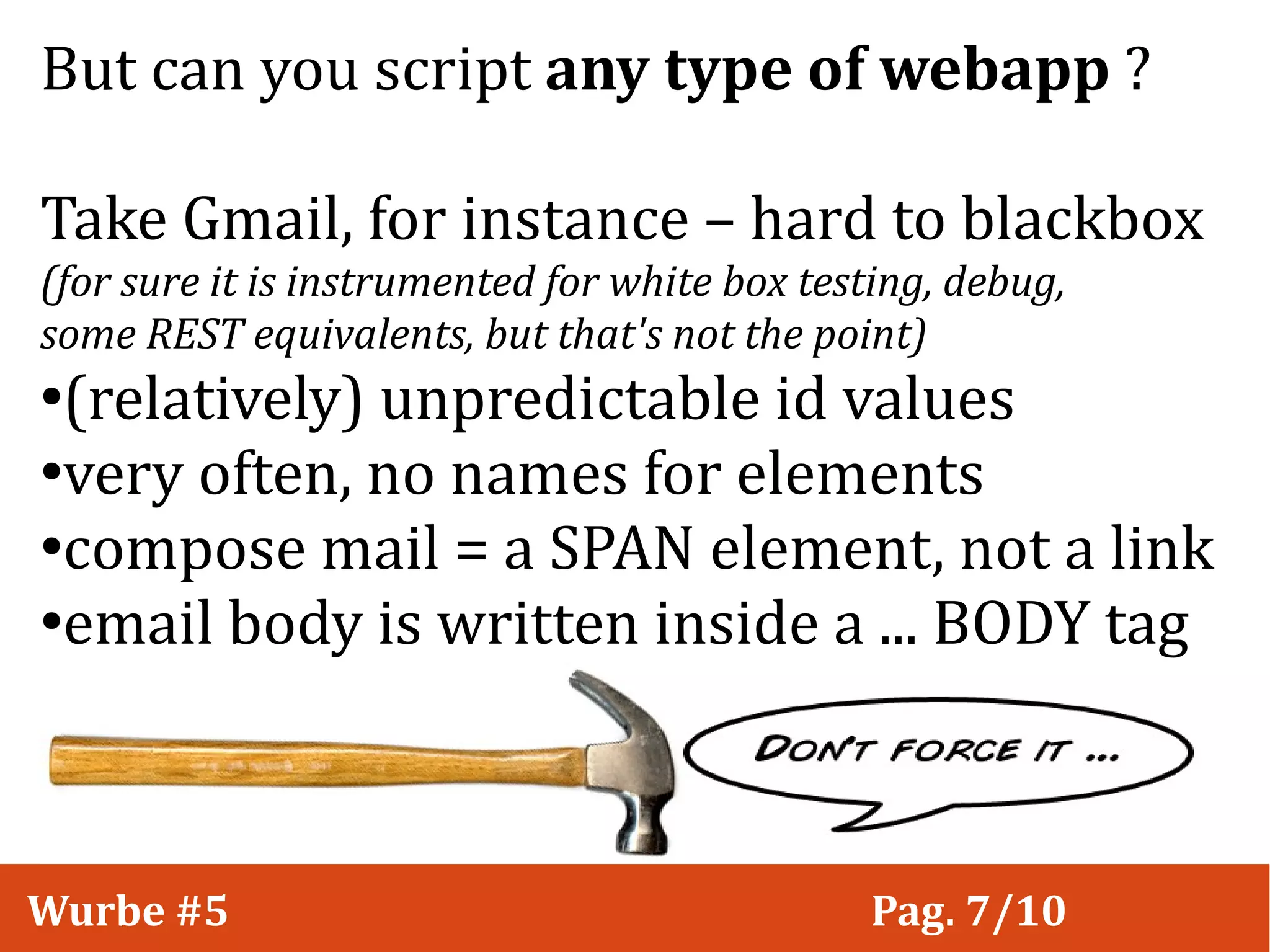Browser Controller Testing For Webapps In Windows Environment Ppt