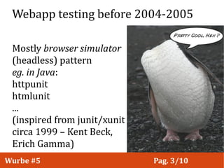 Browser controller testing for webapps (in Windows environment) | PPT