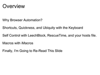 Browser Automation | PPT | Browsers | Computer Software and Applications