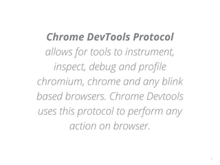 vodQA Pune (2019) - Browser automation using dev tools | PDF