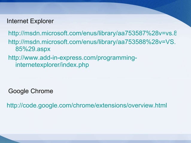 Web Browser Extension Development | PPT