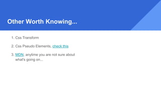 Fundamentals of Browser Rendering Css Overview PT 2 | PPT