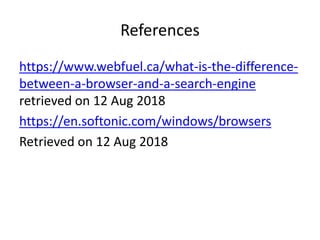 Browsers and search engines | PPTX
