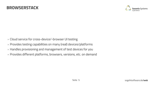 Cross Browser Testing With Protractor And Browserstack Ppt