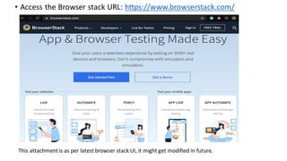 Browser_Stack_Intro | PDF | Browsers | Computer Software and Applications