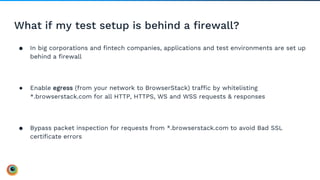 Test at Scale within your Internal Networks with BrowserStack Local ...