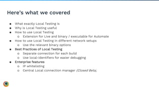 Test at Scale within your Internal Networks with BrowserStack Local ...