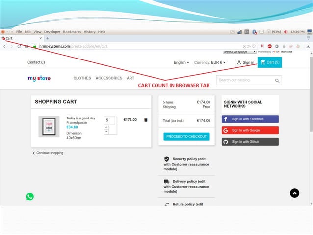 PrestaShop Browser Tab Notifications Cart Count in Tab | PPT
