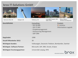 Brox it services portfolio governance risk and compliance | PPT
