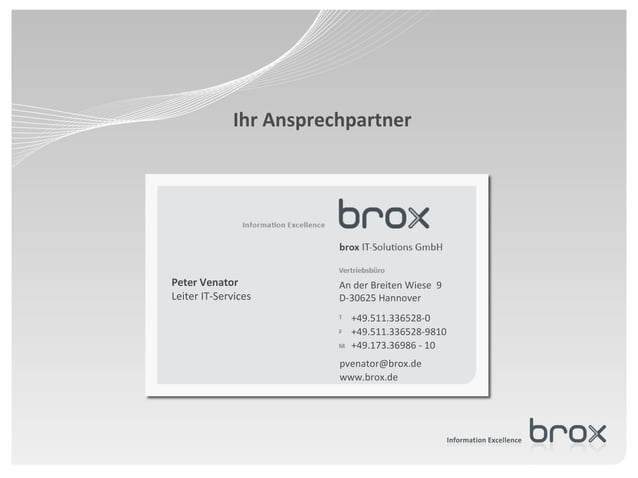 Brox it services portfolio governance risk and compliance | PPT