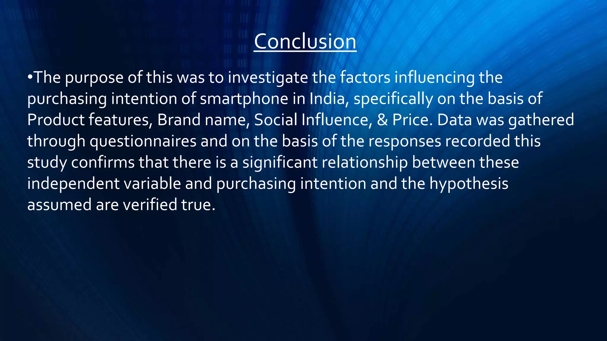 Factor Affecting smartphone purchase in India | PPTX