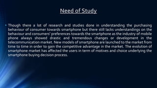 Factor Affecting smartphone purchase in India | PPTX