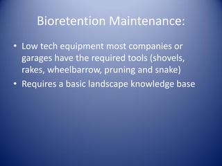 Bioretention Inspection and Maintenance | PDF