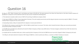 Bank reconciliation statement practice at basic level | PPTX