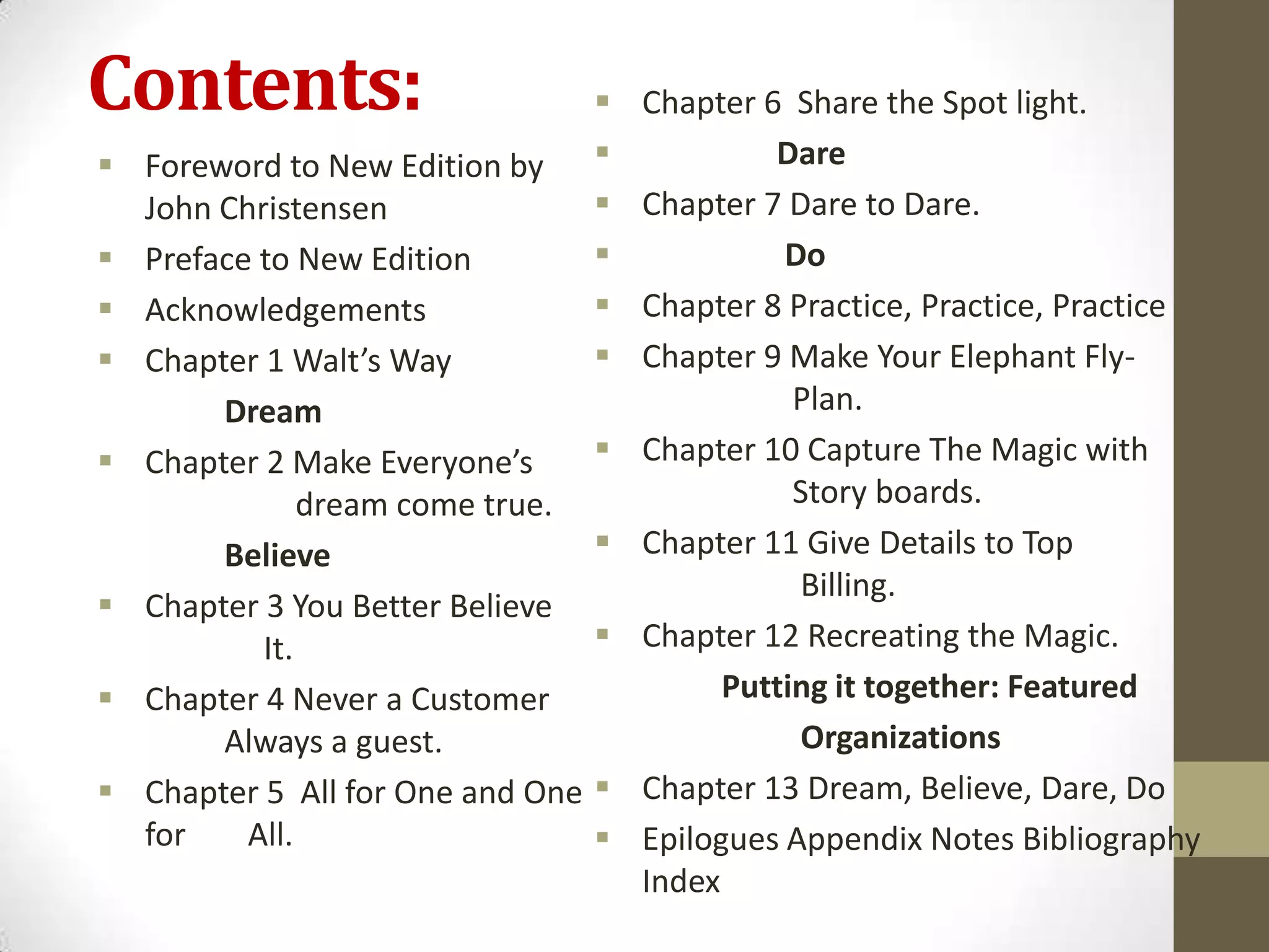 Brs the disney way | PPTX