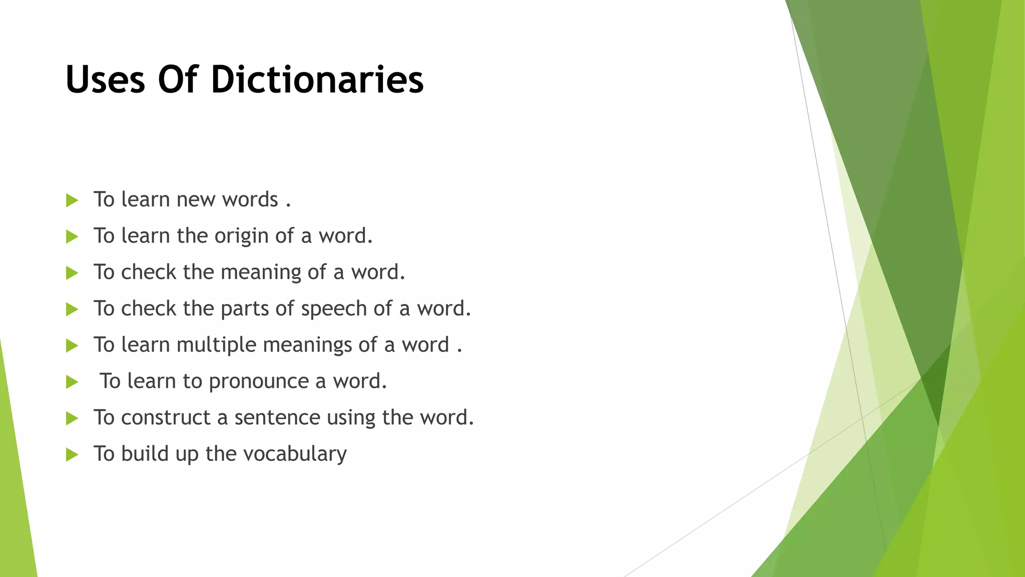 Dictionary and Thesaurus | PPTX