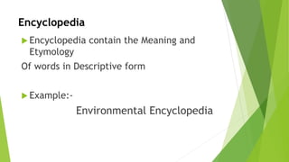 Dictionary and Thesaurus | PPTX