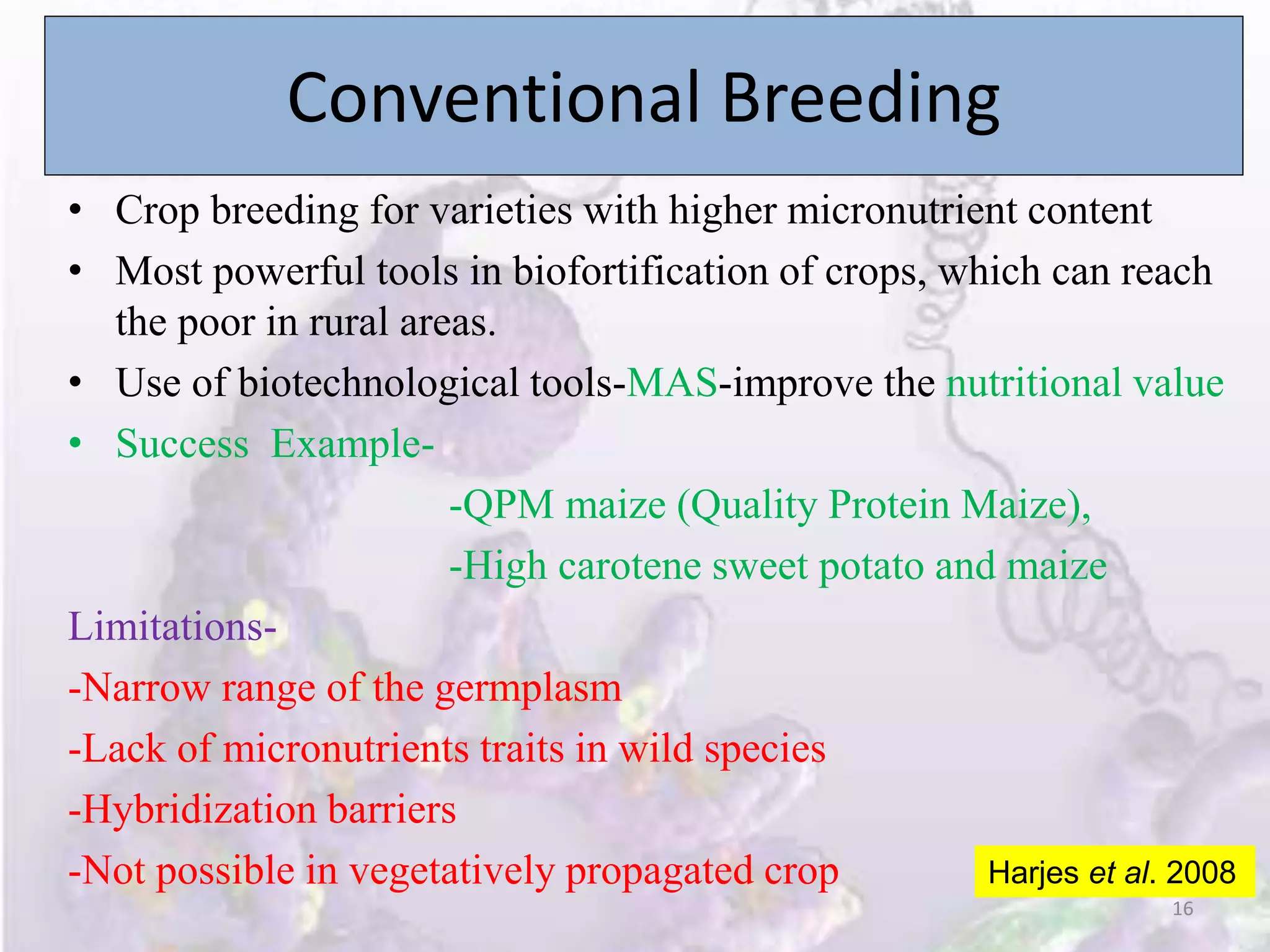 Bio fortification through Genetic Engineering | PPTX