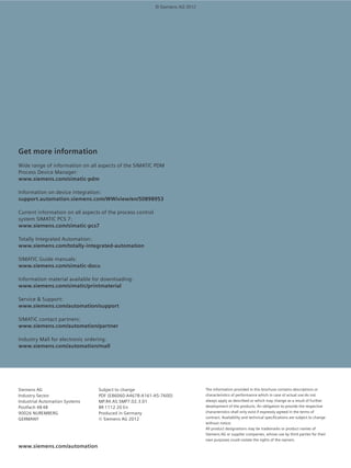 Br simatic pdm_en | PDF | Operating Systems | Computer Software and ...