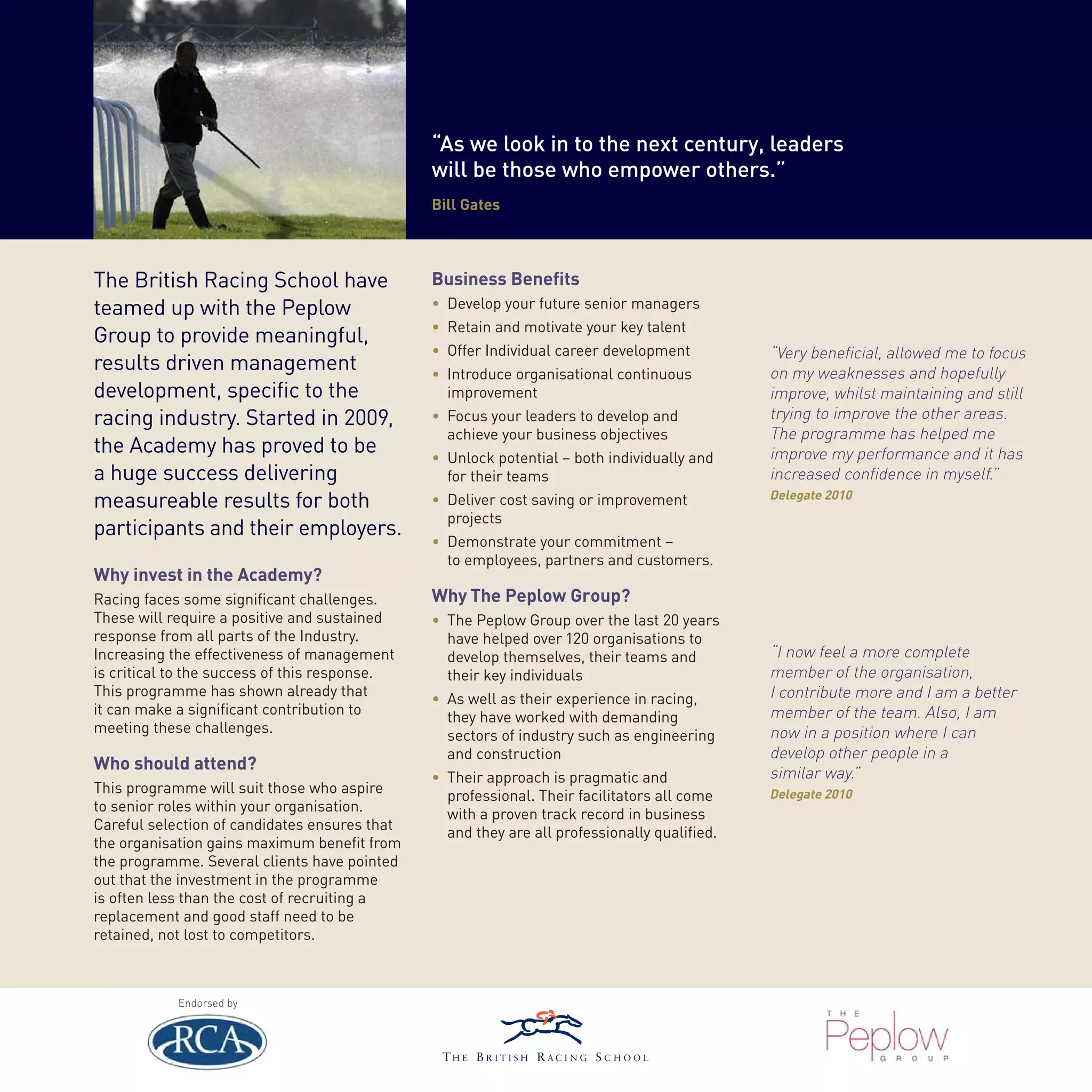 BRS Management Academy | PDF