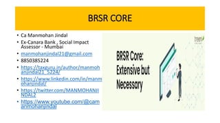 BRSR CORE- AN EXTENSION OF Business Responsibility and Sustainability ...