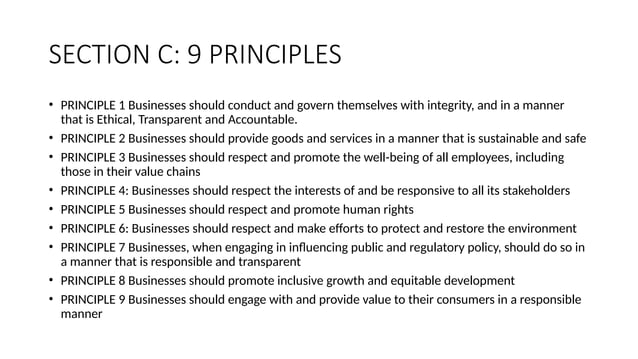 Business Responsibility and Sustainability Reporting | PPTX | Business ...