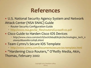 Brst – Border Router Security Tool | PPTX