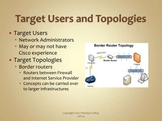 Brst – Border Router Security Tool | PPTX