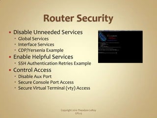 Brst – Border Router Security Tool | PPTX