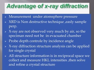 Difference b/w electron, neutron and X-ray diffraction and advantages ...