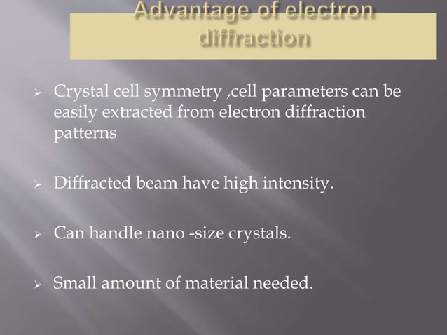 Difference b/w electron, neutron and X-ray diffraction and advantages | PPTX | Chemistry | Science