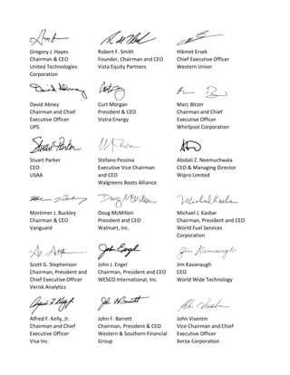 Business Roundtable statement on the purpose of a corporation | PDF
