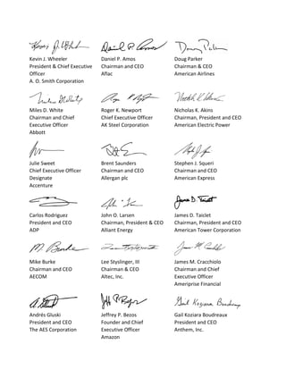 Business Roundtable statement on the purpose of a corporation | PDF ...