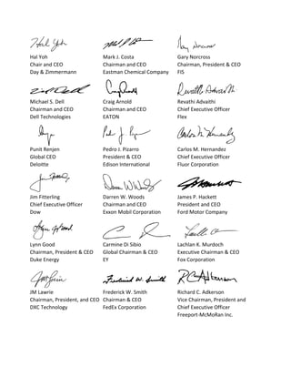 Business Roundtable statement on the purpose of a corporation | PDF