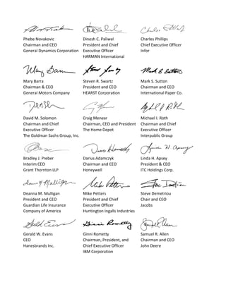 Business Roundtable statement on the purpose of a corporation | PDF