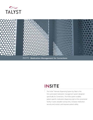 Talyst InSite for Corrections | PDF