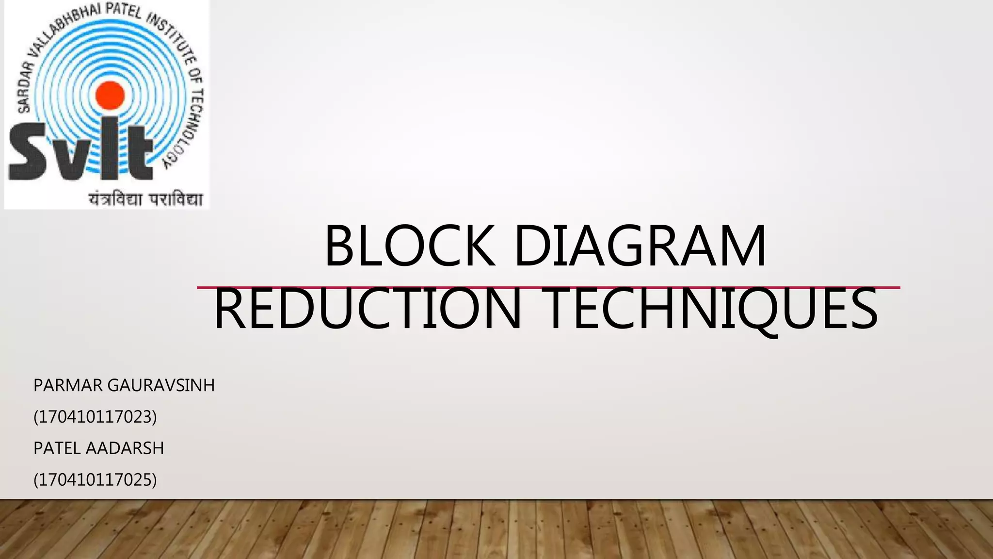 Block Diagram Reduction | PPTX
