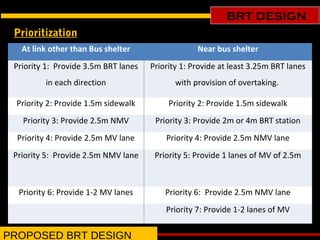 Brt planning week | PPT | Rail Travel | Travel Type