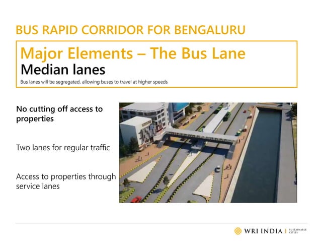 Bus rapid Transit (BRT) Corridor for Bengaluru | PPTX | Rail Travel ...