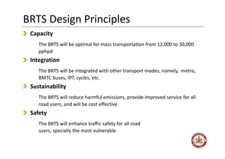 World Class Bus Rapid Transit System (BRTS) for Bangalore | PDF