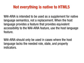 Bruce lawson-html5-aria-japan | PDF | Web Design and HTML | Internet