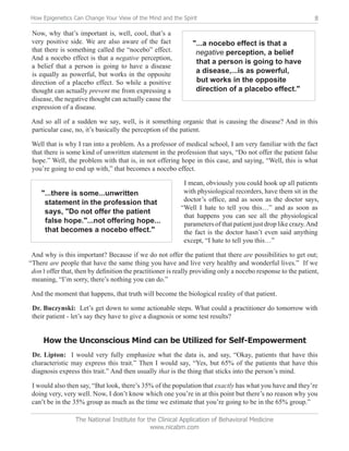 Bruce lipton epigenetics | PDF