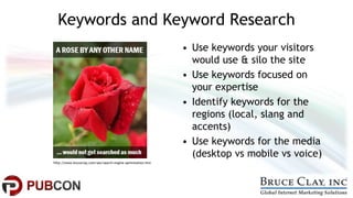 Keywords and Keyword Research by Bruce Clay | PPT