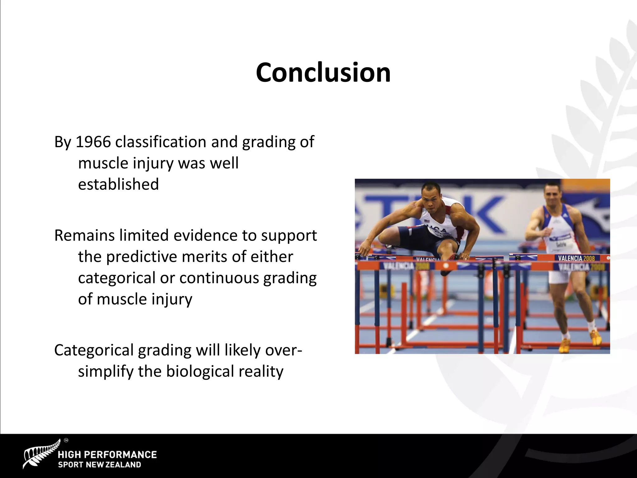 Bruce Hamilton - Classification and Grading of Muscle Injuries | PPT
